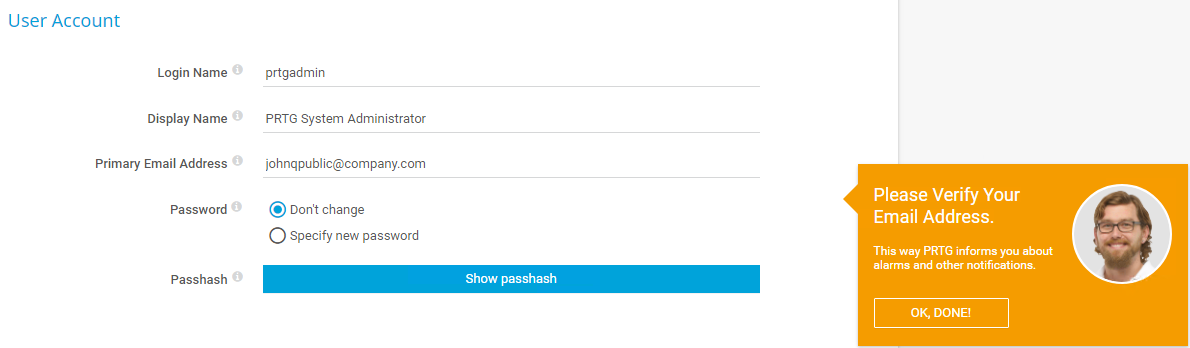 TWO—Smart Setup | PRTG Manual