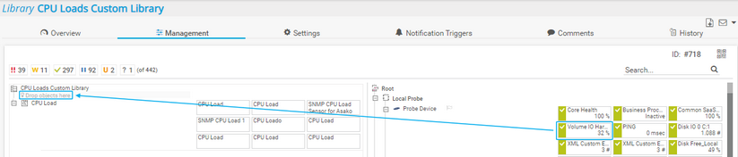 Setting up Notifications Based on Libraries: Example | PRTG Manual